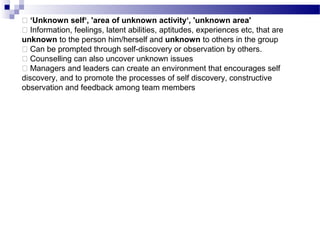 Johari window | PPT