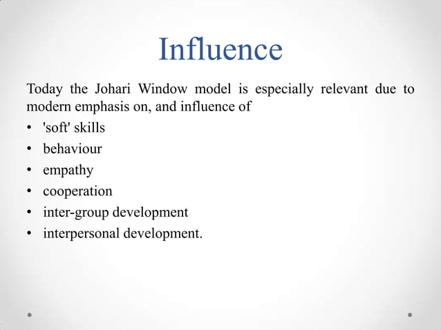 Johari window | PPT