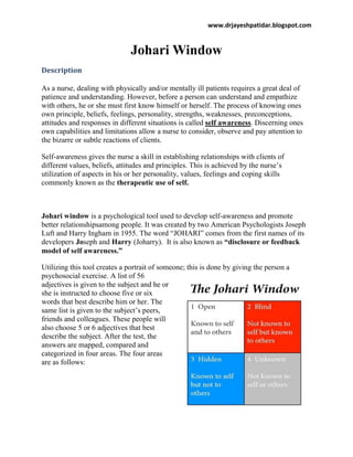 Johari window | PDF
