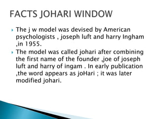 Johari window | PPTX