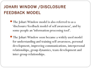 Johari window | PPT