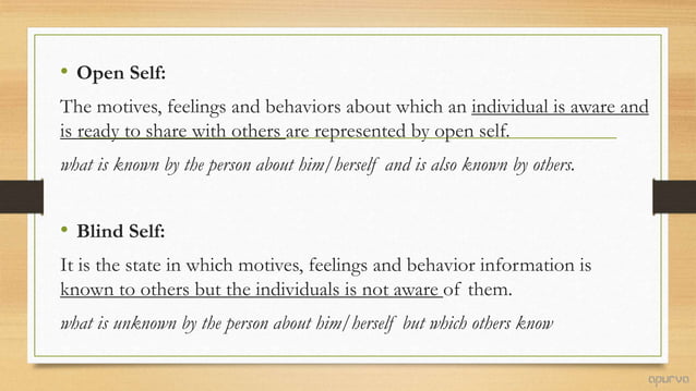 Johari Window - Organisational Behaviour | PPTX