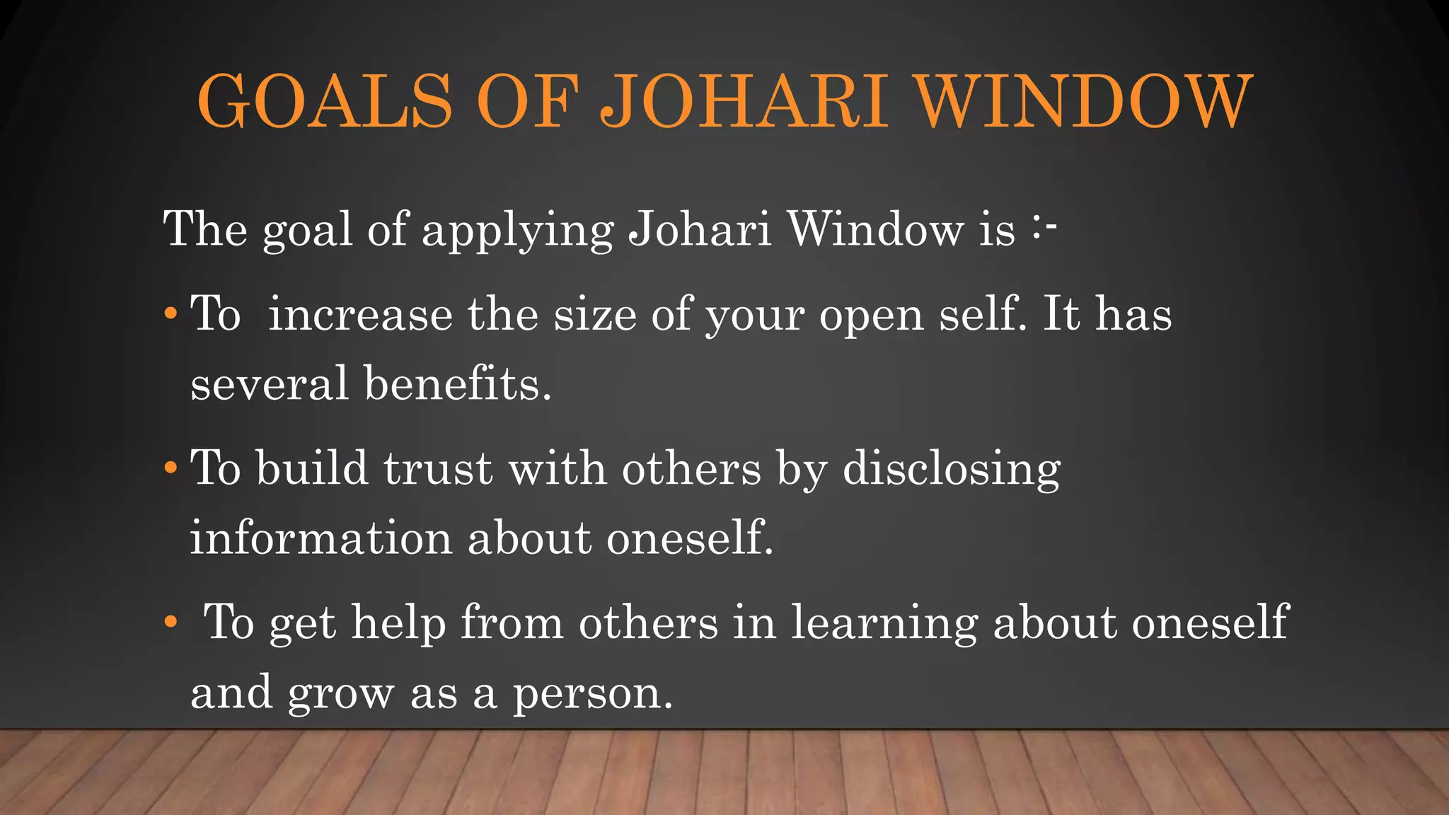 Johari window | PPTX