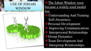 Johari window Communication Education and Technology | PPTX