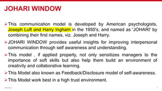 JOHARI WINDOW.pdf | Family and Relationships