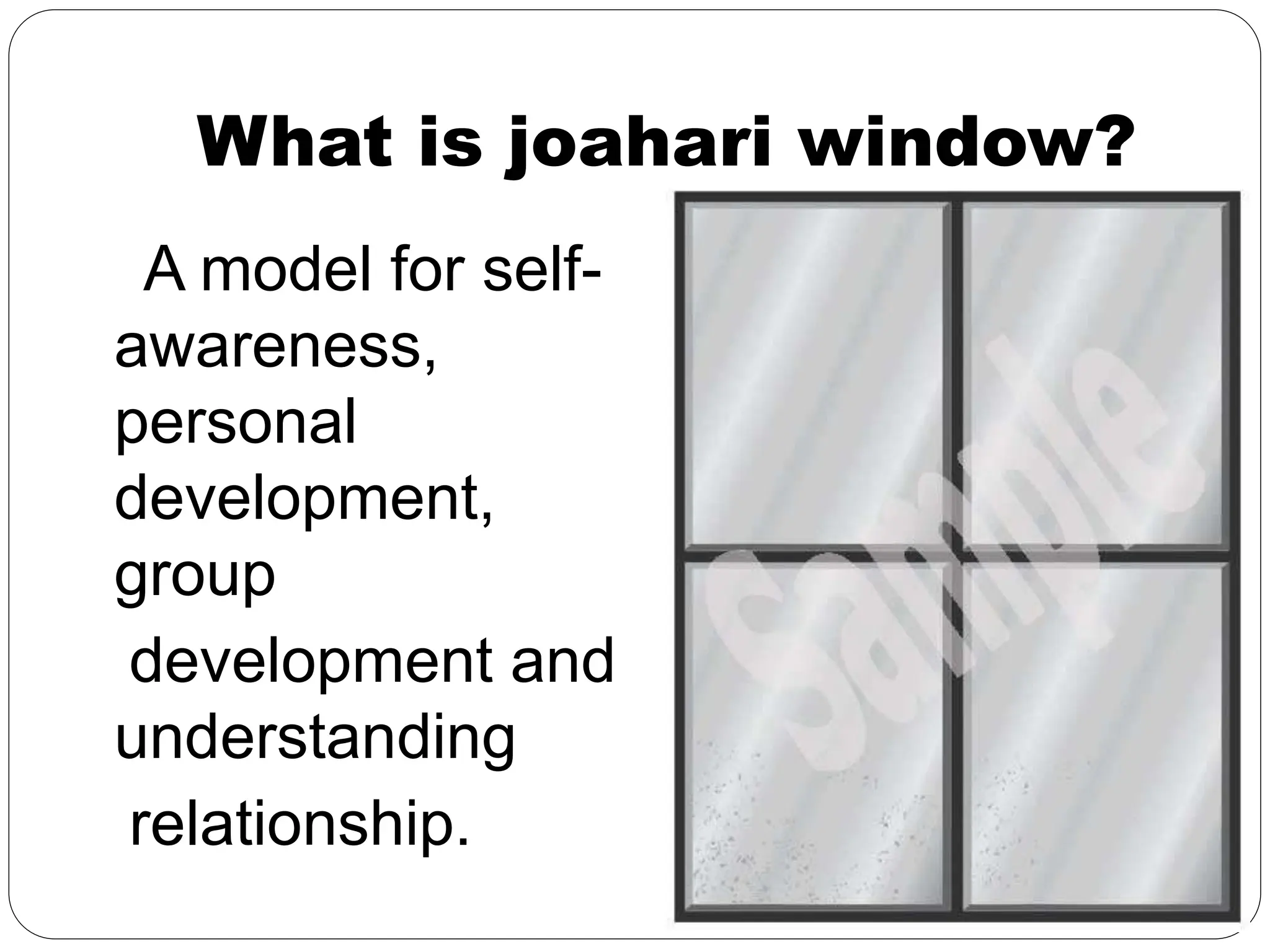 Johari Window Training Presentation .ppt