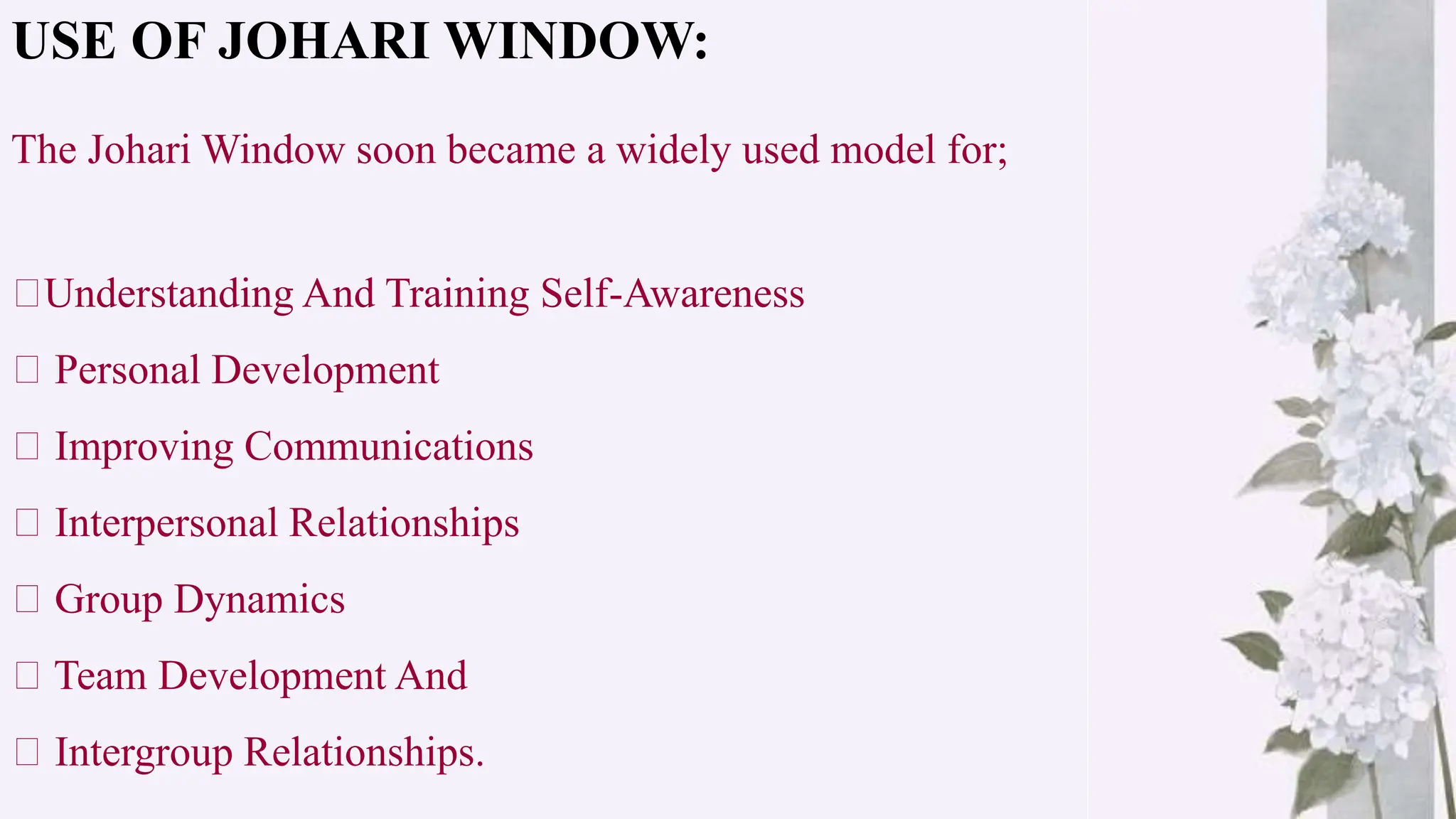 Johari window Oral Communication Assignment.pptx