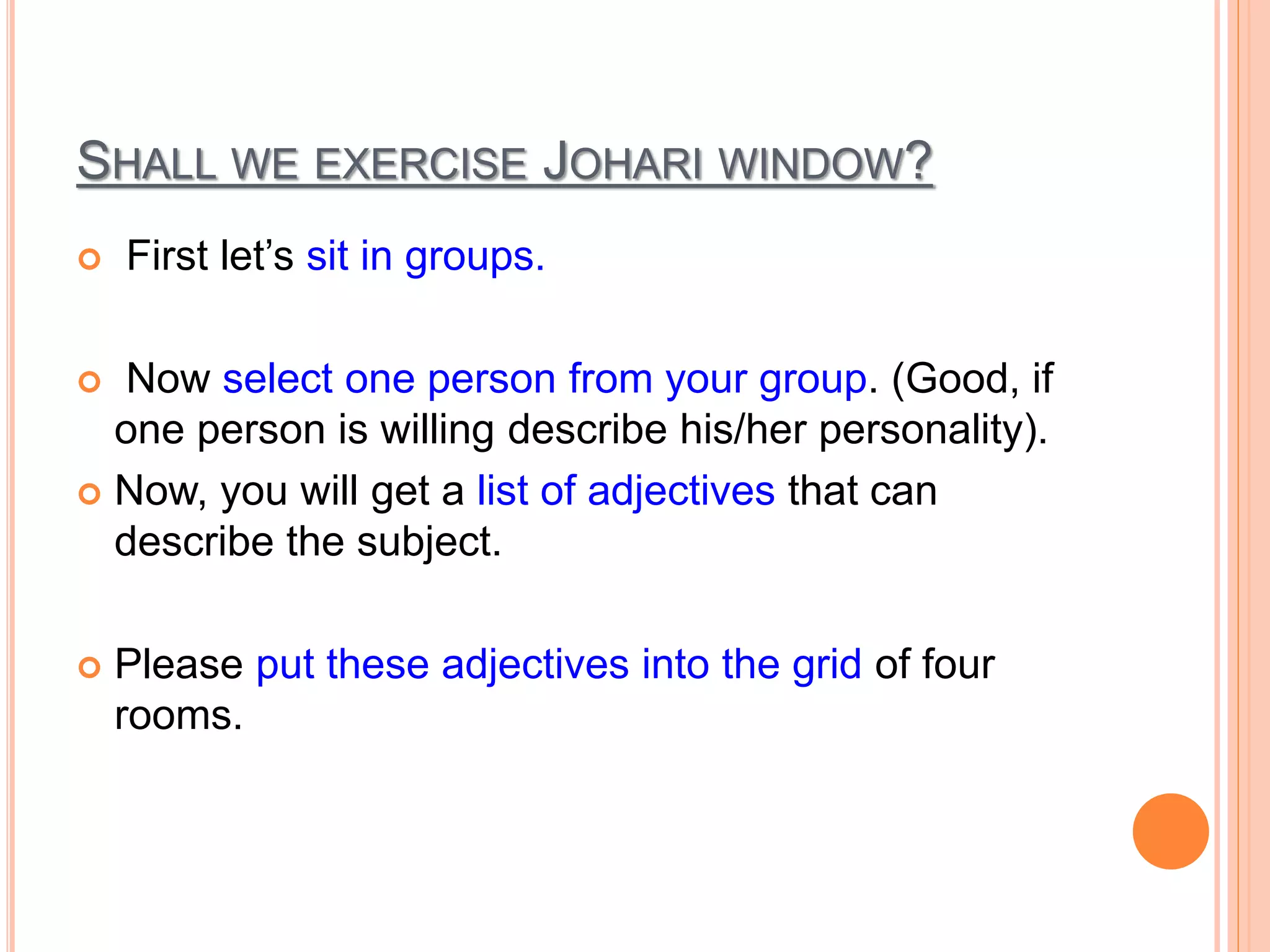 Johari window human resource management,MBA | PPTX
