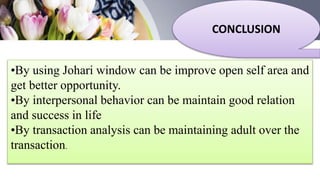 Johari window ppt new | PPTX