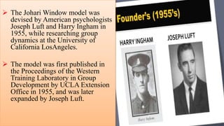 Johari window ppt new | PPTX