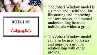 Johari window ppt new | PPTX