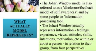 Johari window ppt new | PPTX