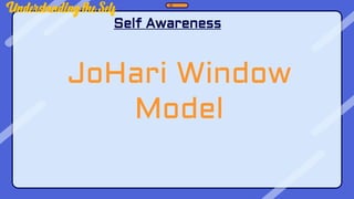 JoHari Window Theory .pptx