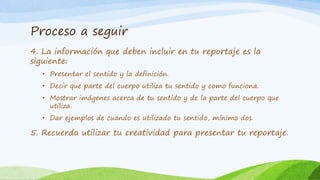 Web quest Los Sentidos | PPTX