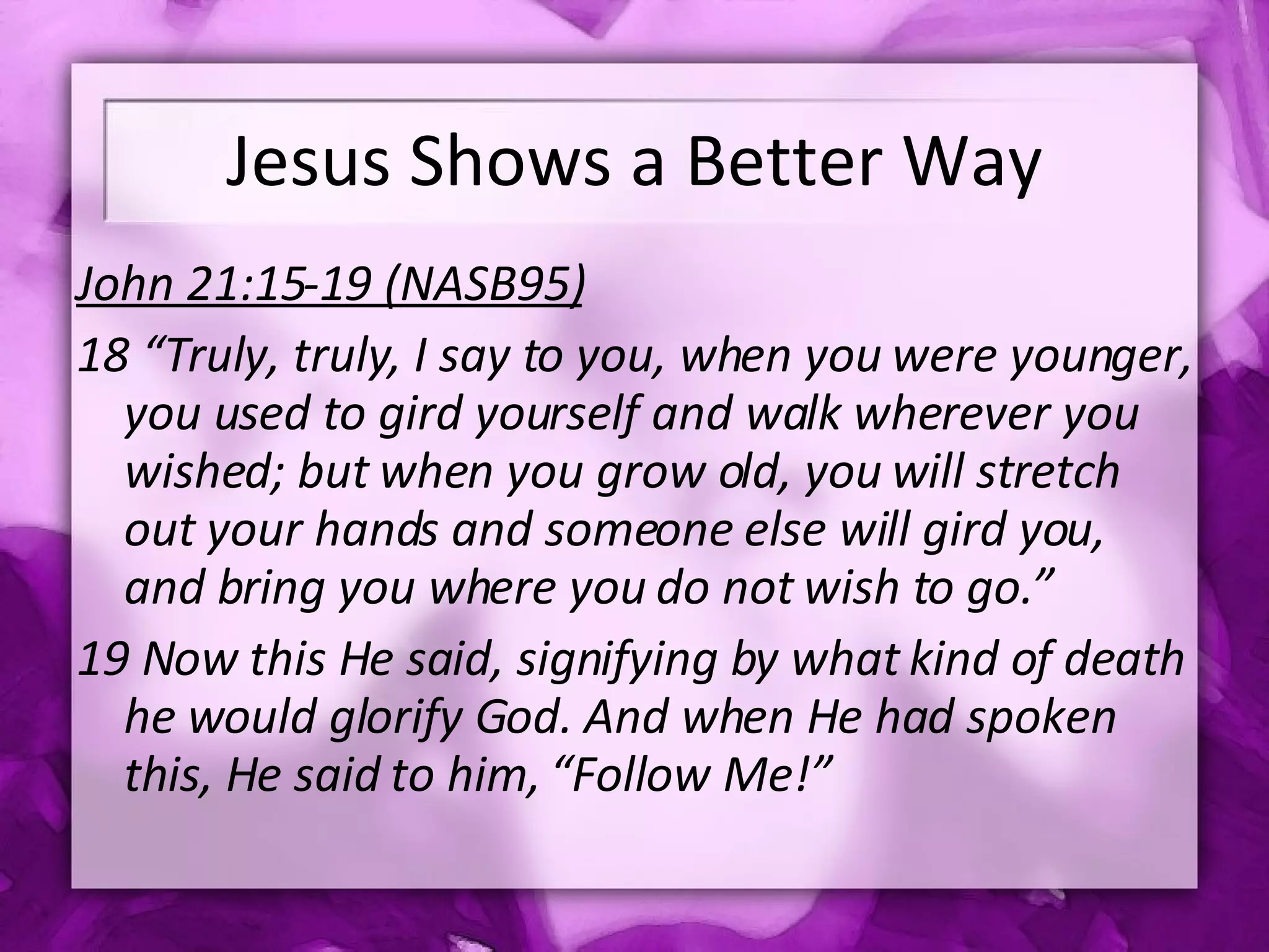 John 21 15 19 Do You Love Me | PPT