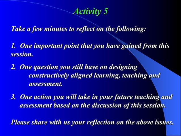 John Biggs And Catherine Tang 2008 | PPT | Educational Assessment ...