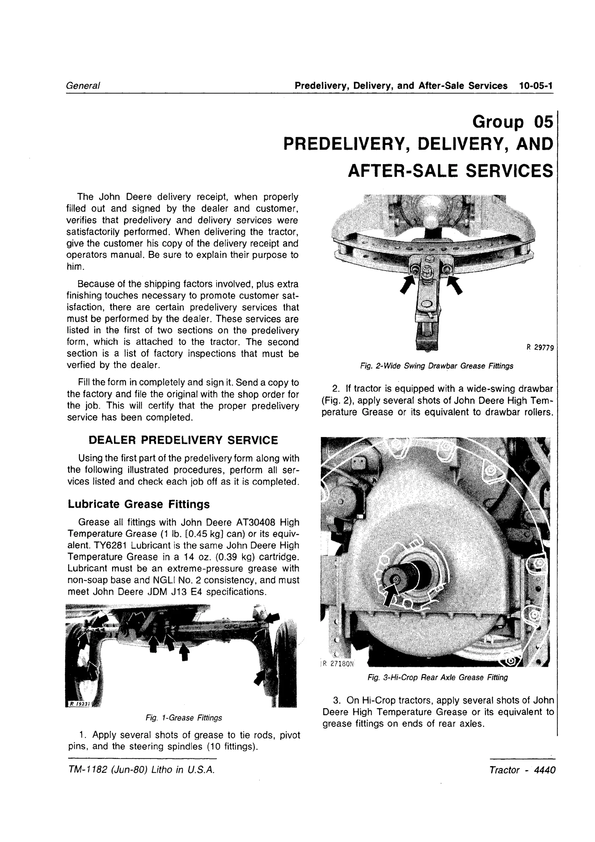 John Deere Tractor 4440 Technical Manual TM1182 | PDF