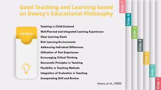 JOHN-DEWEY philosophy of education applied in Philippine Setting .pptx