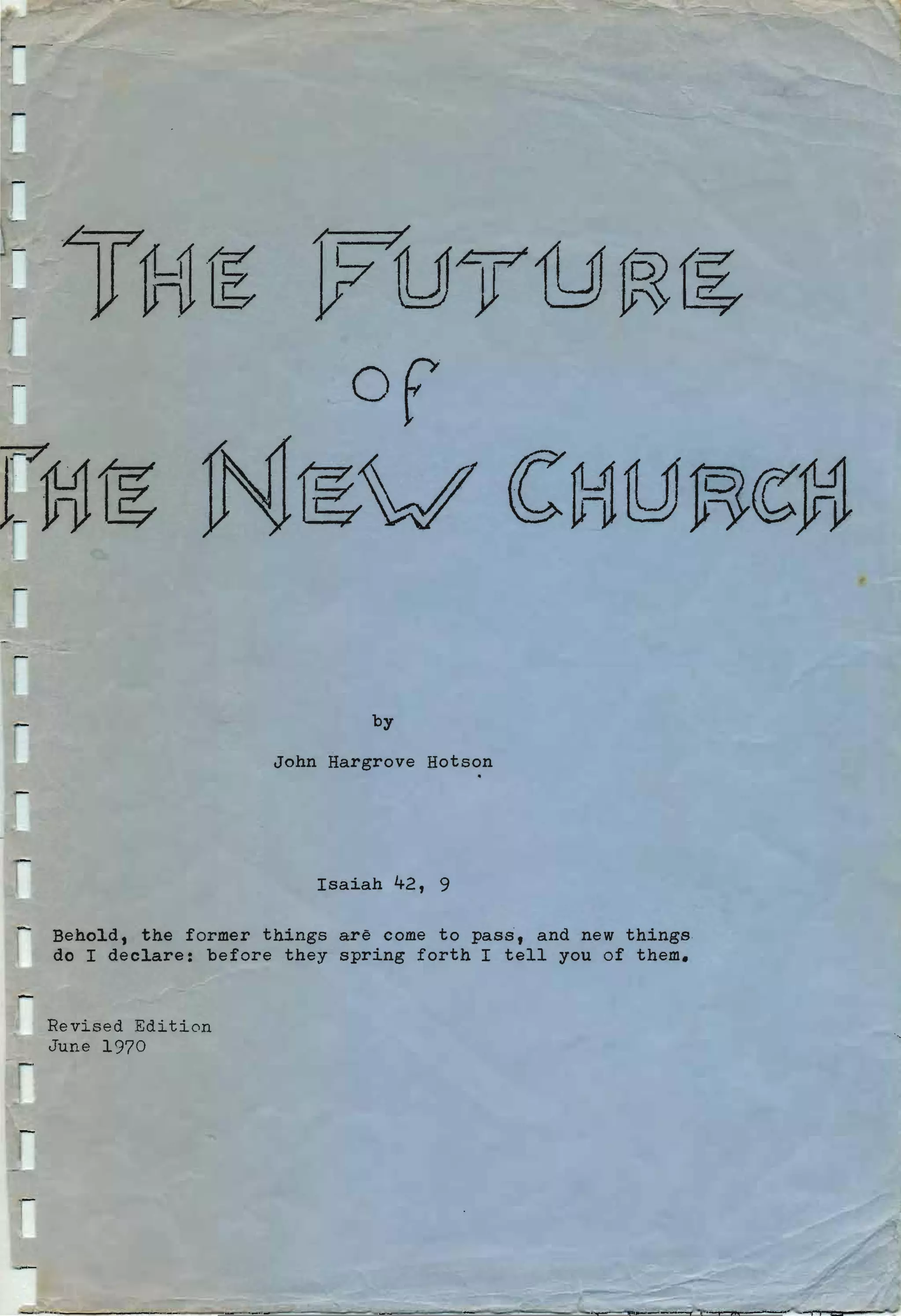 John hargrove-hotson-the-future-of-the-new-church-1970 | PDF ...
