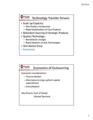 Winning Strategies for Tech Transfer Projects | PDF