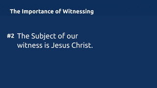 Gospel of John - #3 - The Pattern of Witness | PPT