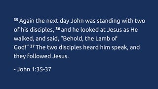 Gospel of John - #3 - The Pattern of Witness | PPT