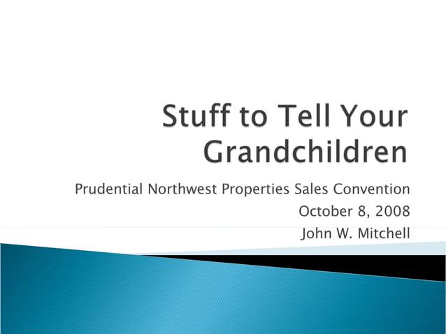 John Mitchell Presentation Oct 08 Ppt 2007 | PPT