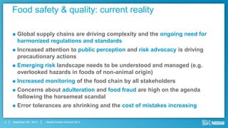 John O'Brien - food safety in R&D | PDF
