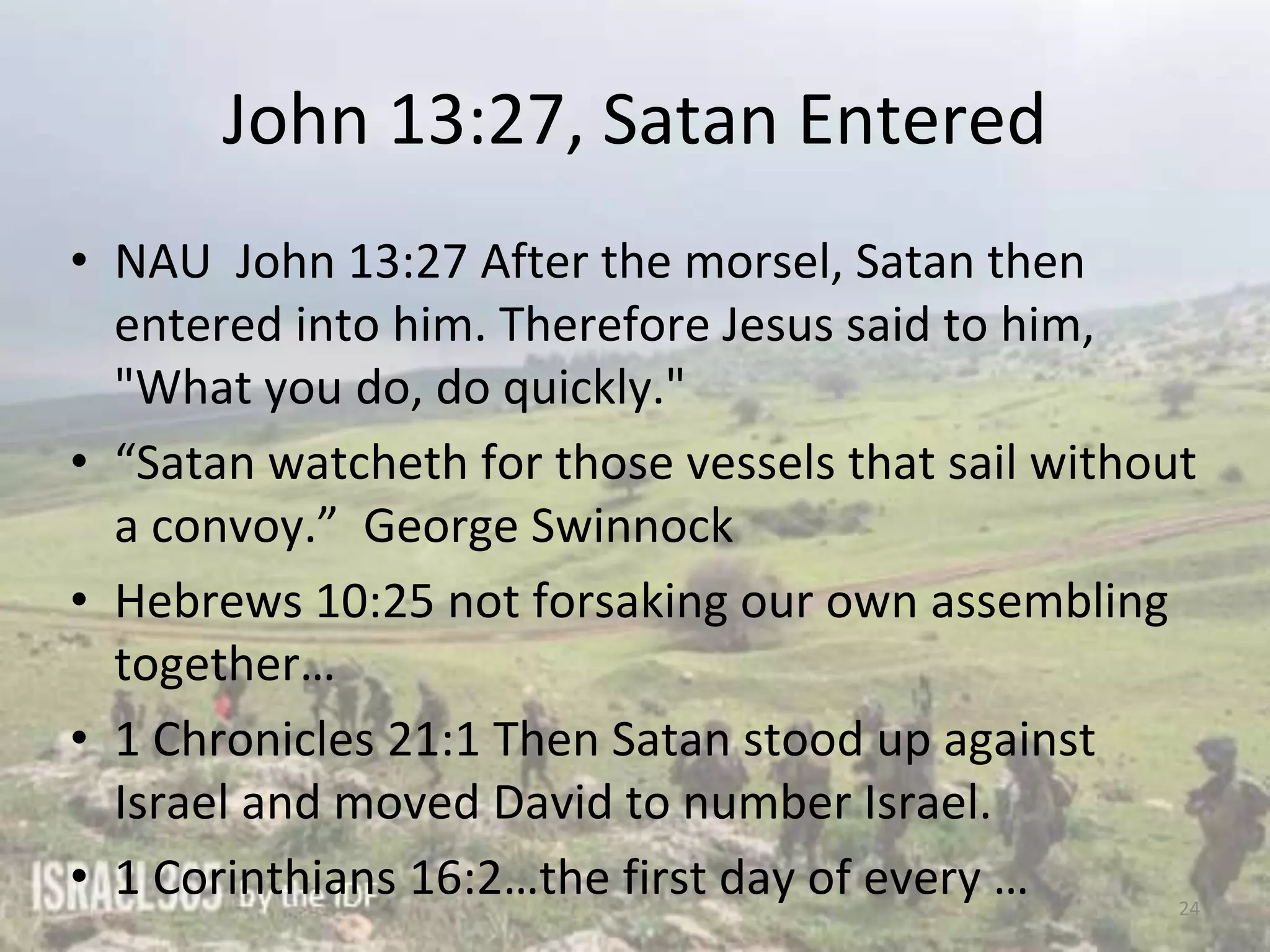 John 13, Biblical love; Jesus in Control passion week; co-heirs with ...