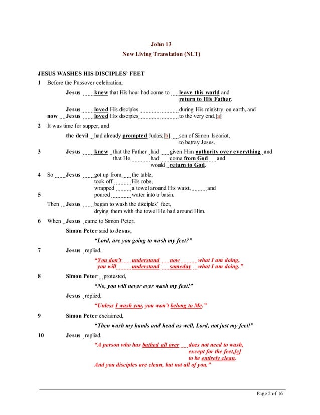 BIBLE - The Words of Jesus, Spoken and Scripted for Us | PDF