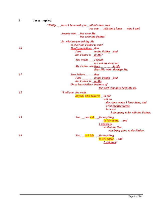 BIBLE - The Words of Jesus, Spoken and Scripted for Us | PDF