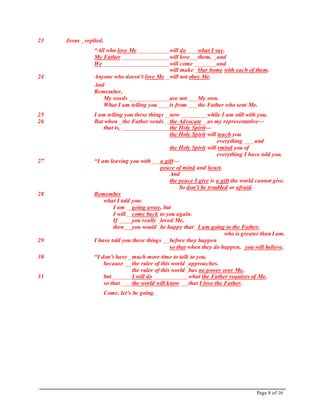 BIBLE - The Words of Jesus, Spoken and Scripted for Us | PDF