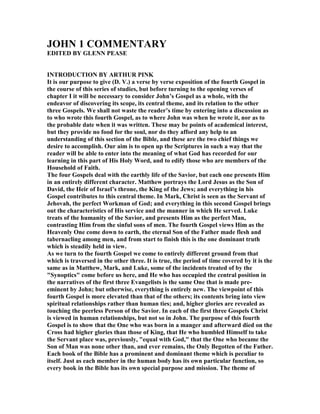 John 1 commentary | PDF