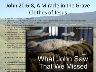 Jesus Grave Clothes