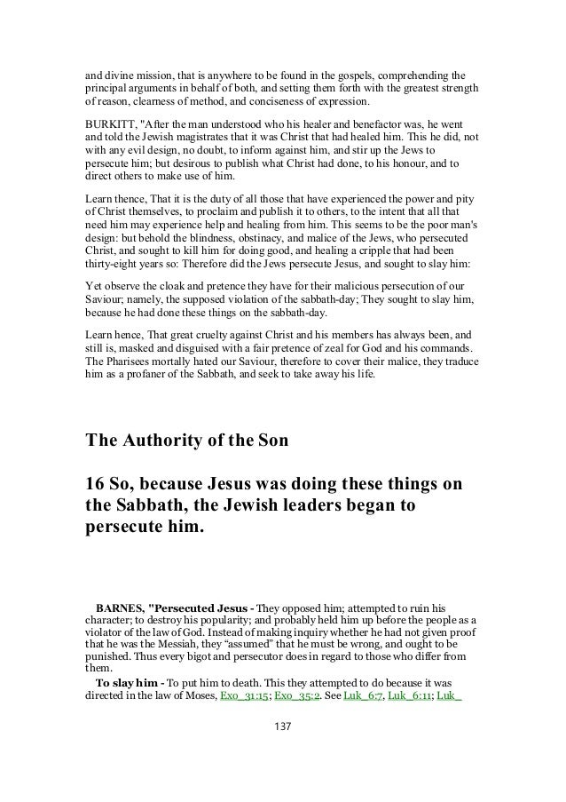 John 5 Commentary John 5 Commentary