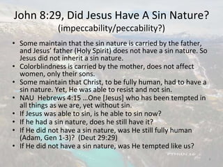John 8;29-59, Peccability or Impeccability; Truly, truly; This Is Satan ...
