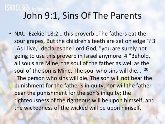 John 9, Children And The Sins Of The Parents, Miracle 6, Man Born Blind ...