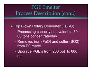 A Dilemma for New Producers of PGE/Base Metal Flotation and Gravity ...