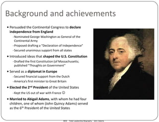 John Adams by Frances Schendle | PPTX