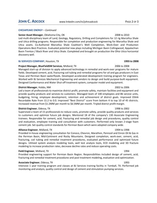 John Adcock - Resume | PDF