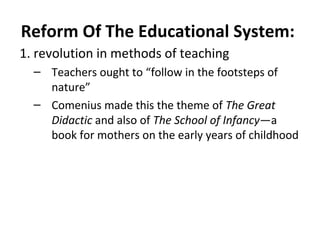 John Amos Comenius - Father of Modern Education | PPT