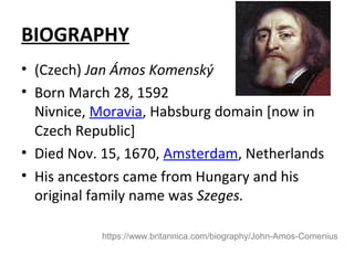 John Amos Comenius Books