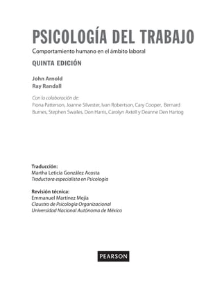 John Arnold_ Martha Leticia González Acosta_ Ray Randall - Psicología ...