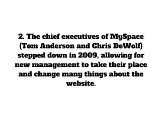 The Downfall of Myspace | PPT