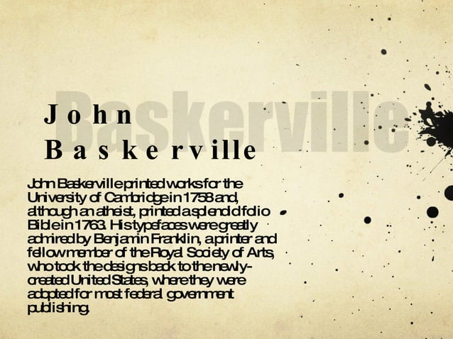 John Baskerville | PPT