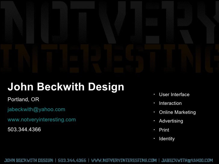 John Beckwith Design