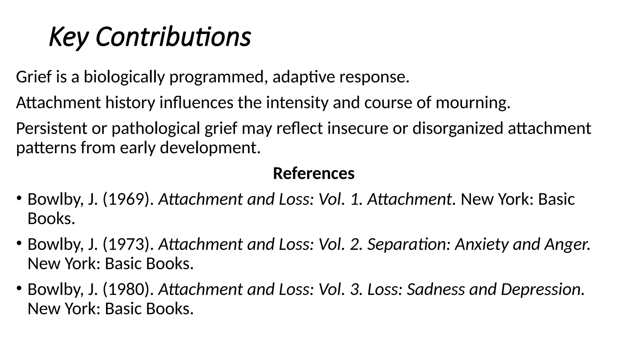 Grief Counselling John Bowlby's Grief theory overview.pptx