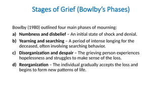 Grief Counselling John Bowlby's Grief theory overview.pptx