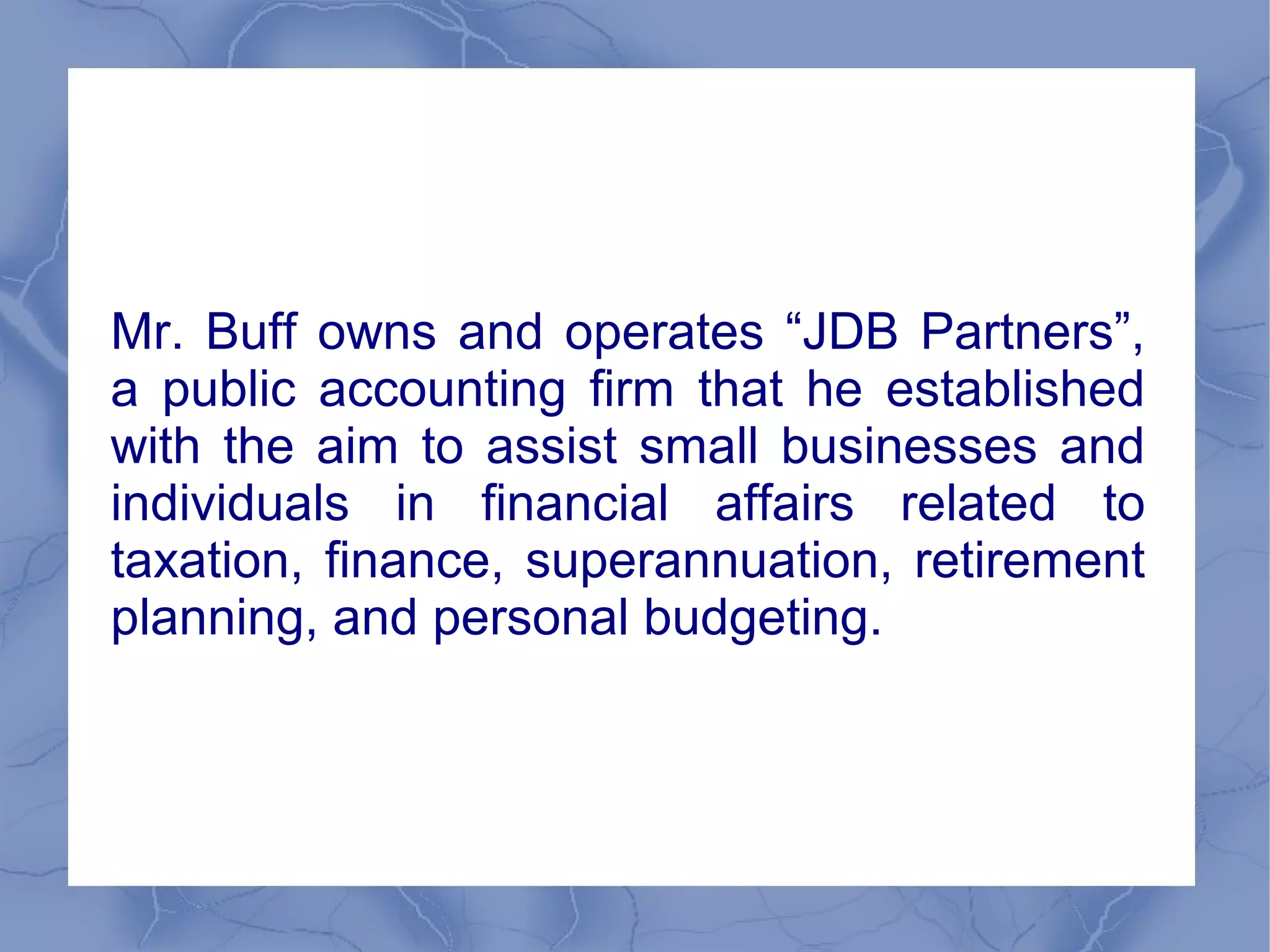 John Buff | PPT