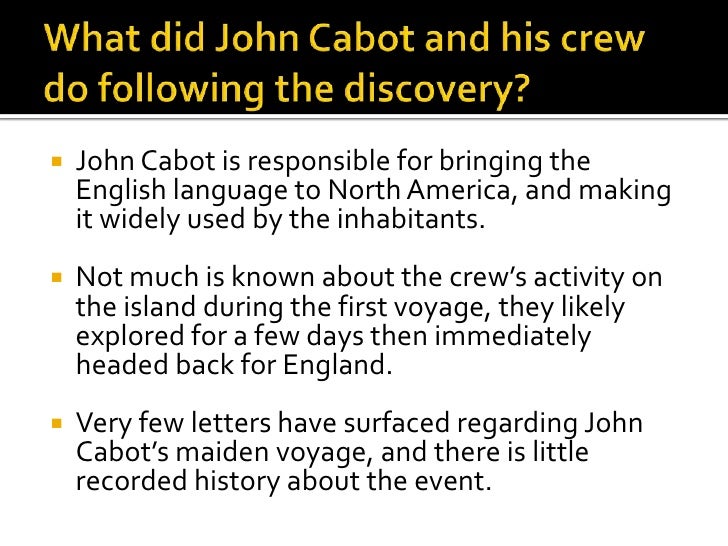 6 Fun Facts About John Cabot Apecsecorg John Cabot: Biography,